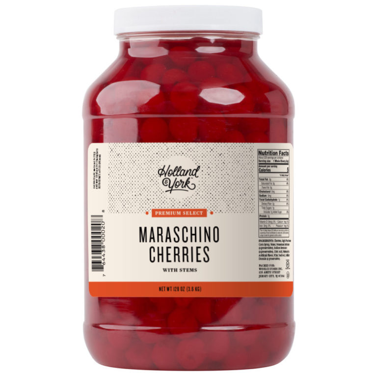 Holland & York Maraschino Cherries with Stem - Woolco Foods